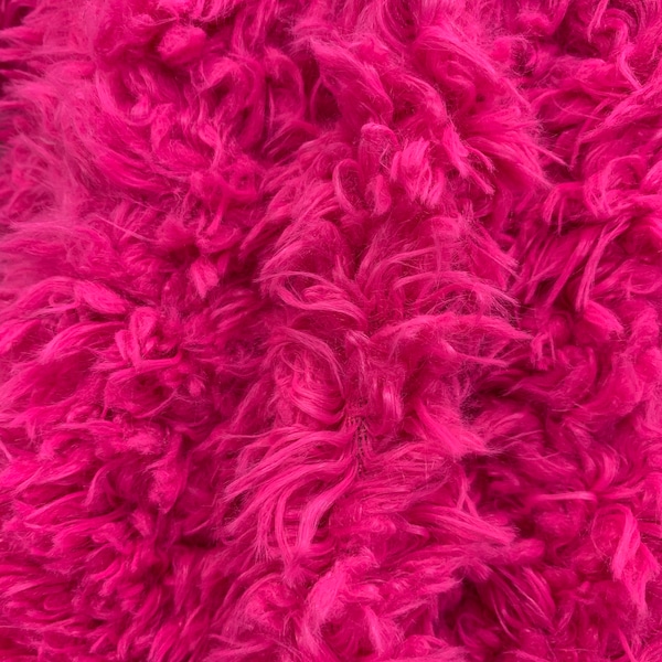 Fuchsia Fur Fabric - Etsy