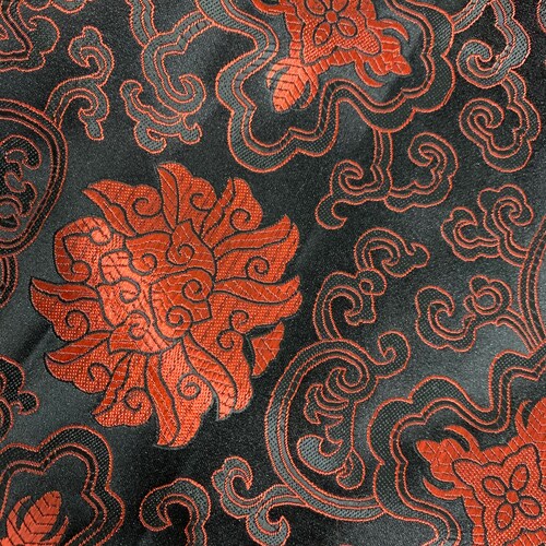Hope DARK GOLD Dragon Brocade Chinese Satin Fabric by the Yard - Etsy
