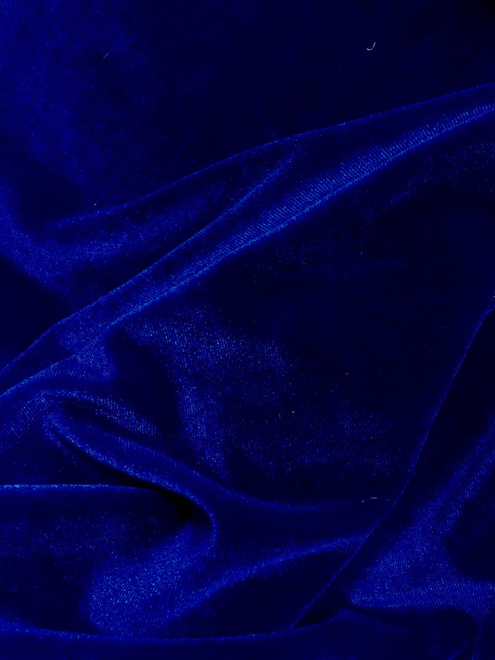 Princess ROYAL BLUE Polyester Spandex Stretch Velvet Fabric by the Yard ...