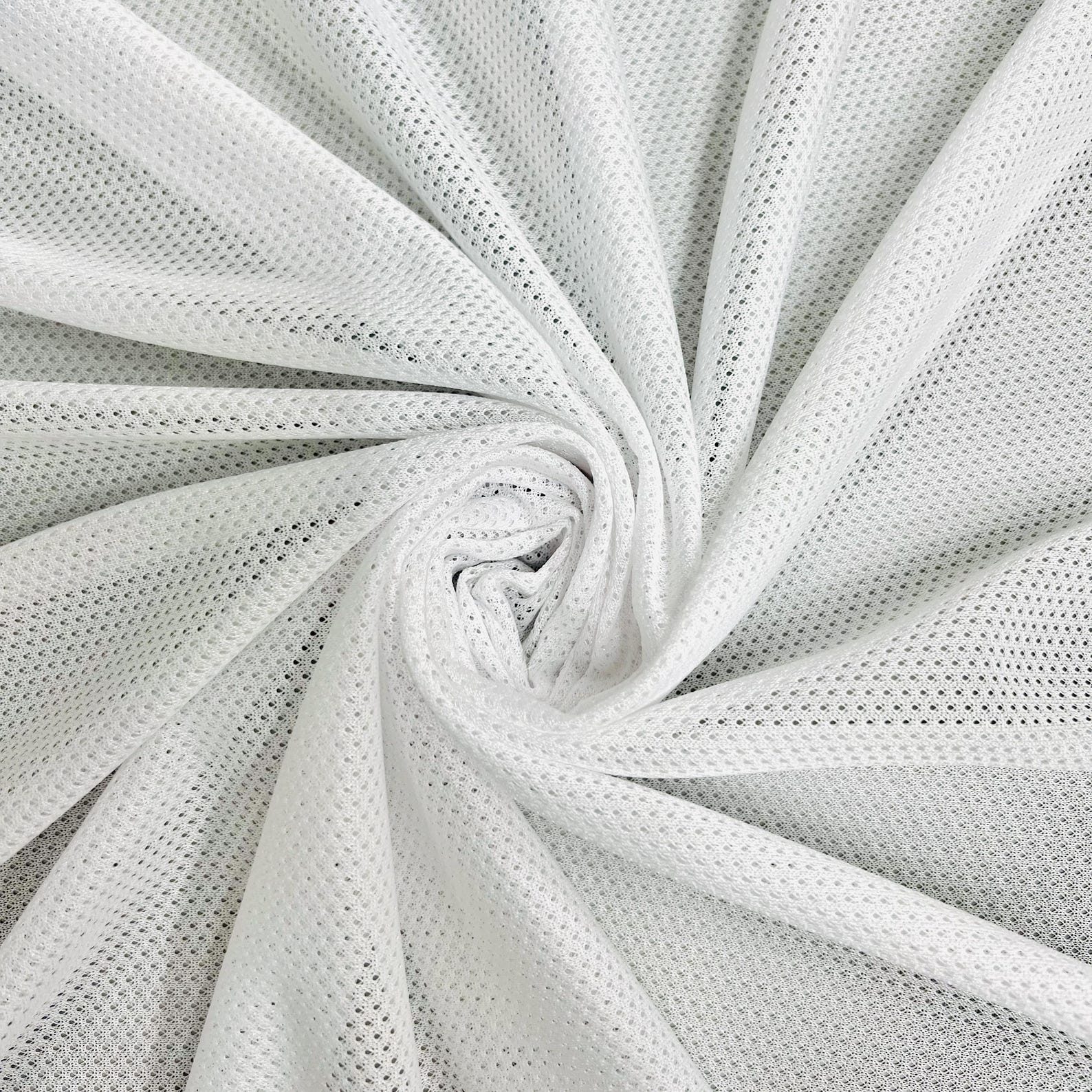 Brylee WHITE Polyester Micro Mesh Jersey Sports Mesh Knit Fabric by the ...