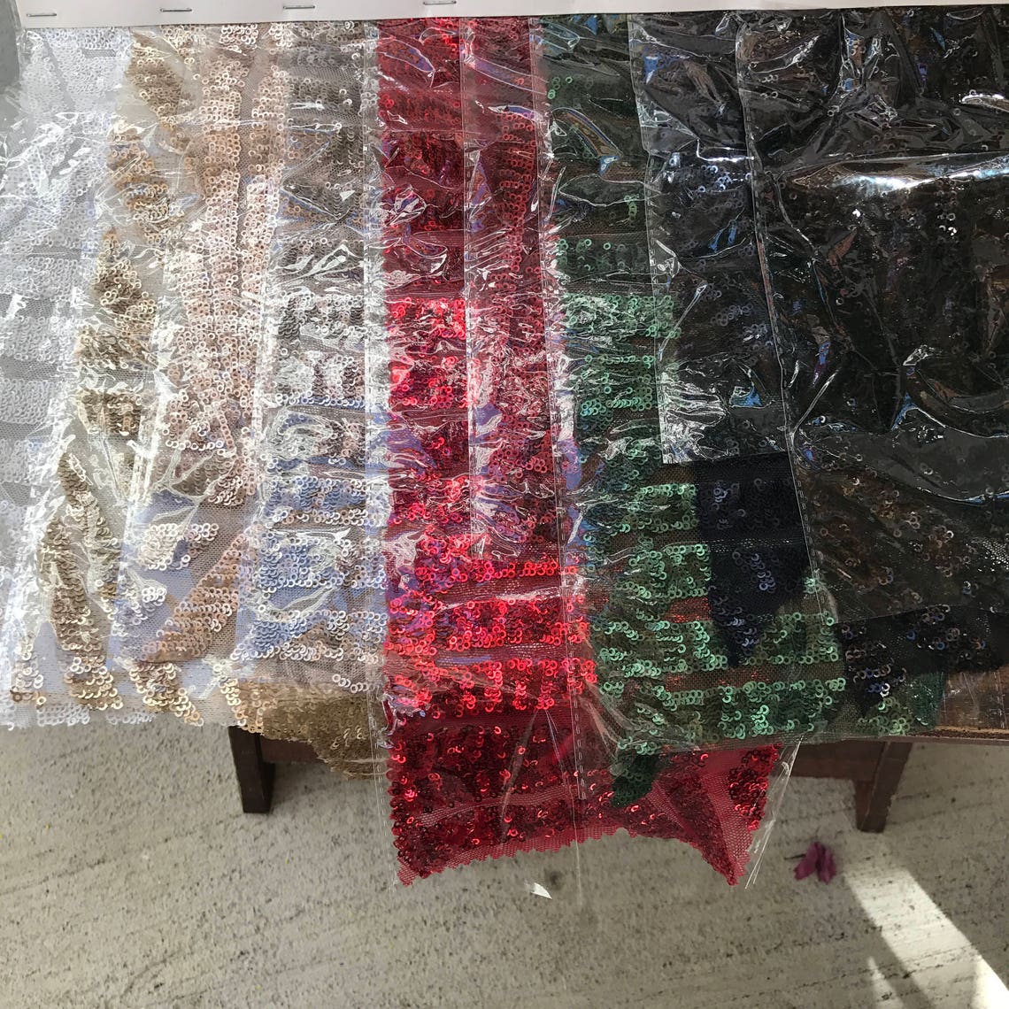 Thea GOLD Geometric Sequins Diamond & Stripes on Mesh Lace - Etsy