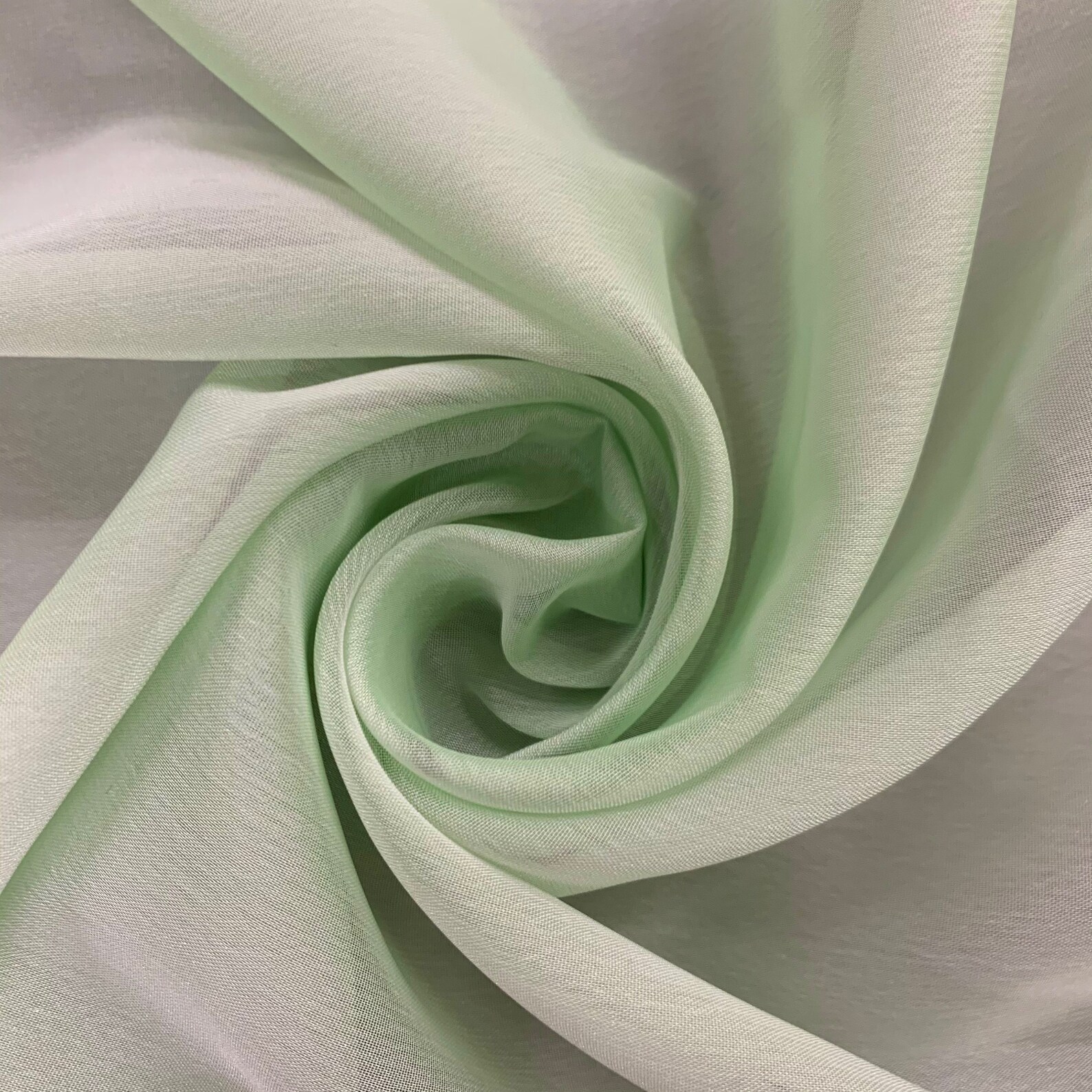Jolene LIGHT MINT GREEN Polyester Two-tone Chiffon Fabric by - Etsy