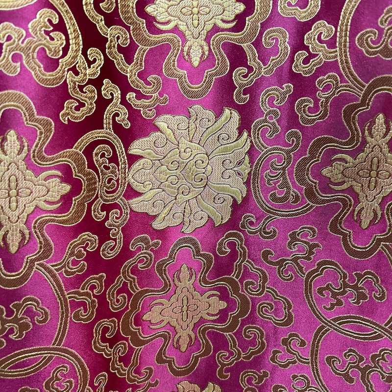 Magenta Silk Fabric - Etsy