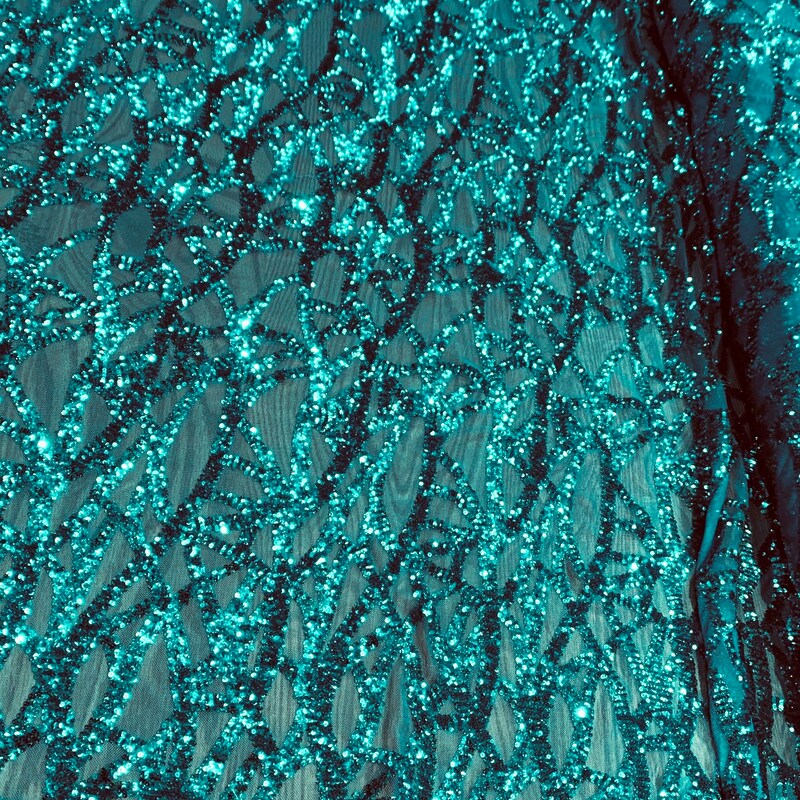 Teal Fabric - Etsy
