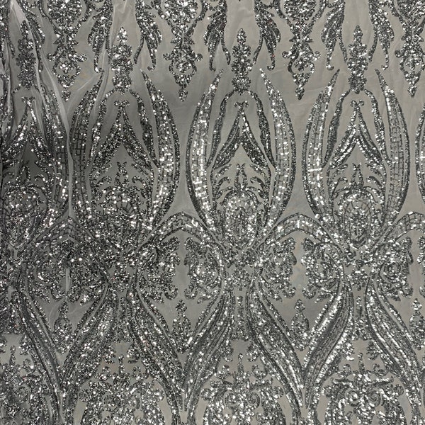 Silver Fabric - Etsy