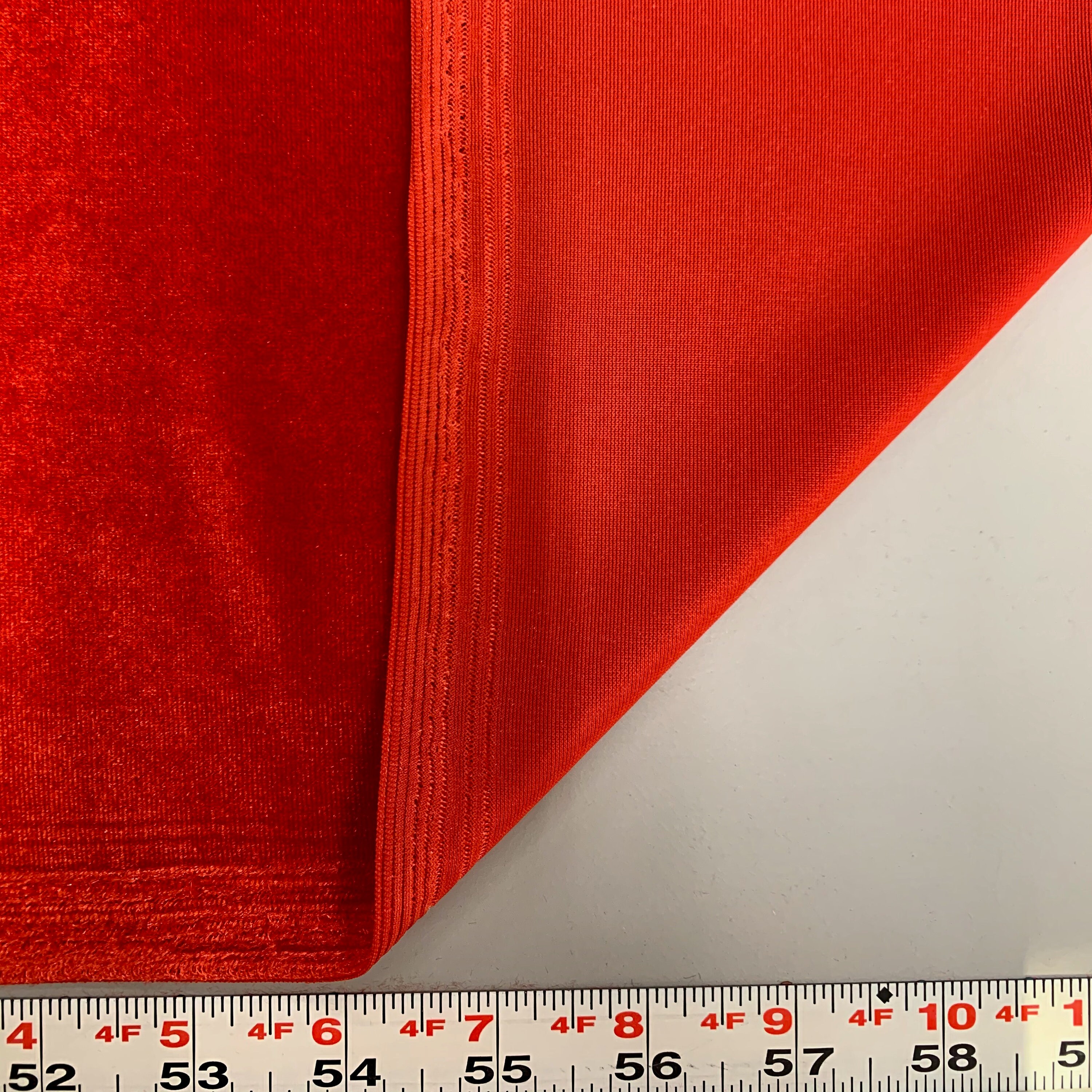 Princess SCARLET RED Polyester Spandex Stretch Velvet Fabric for Bows ...