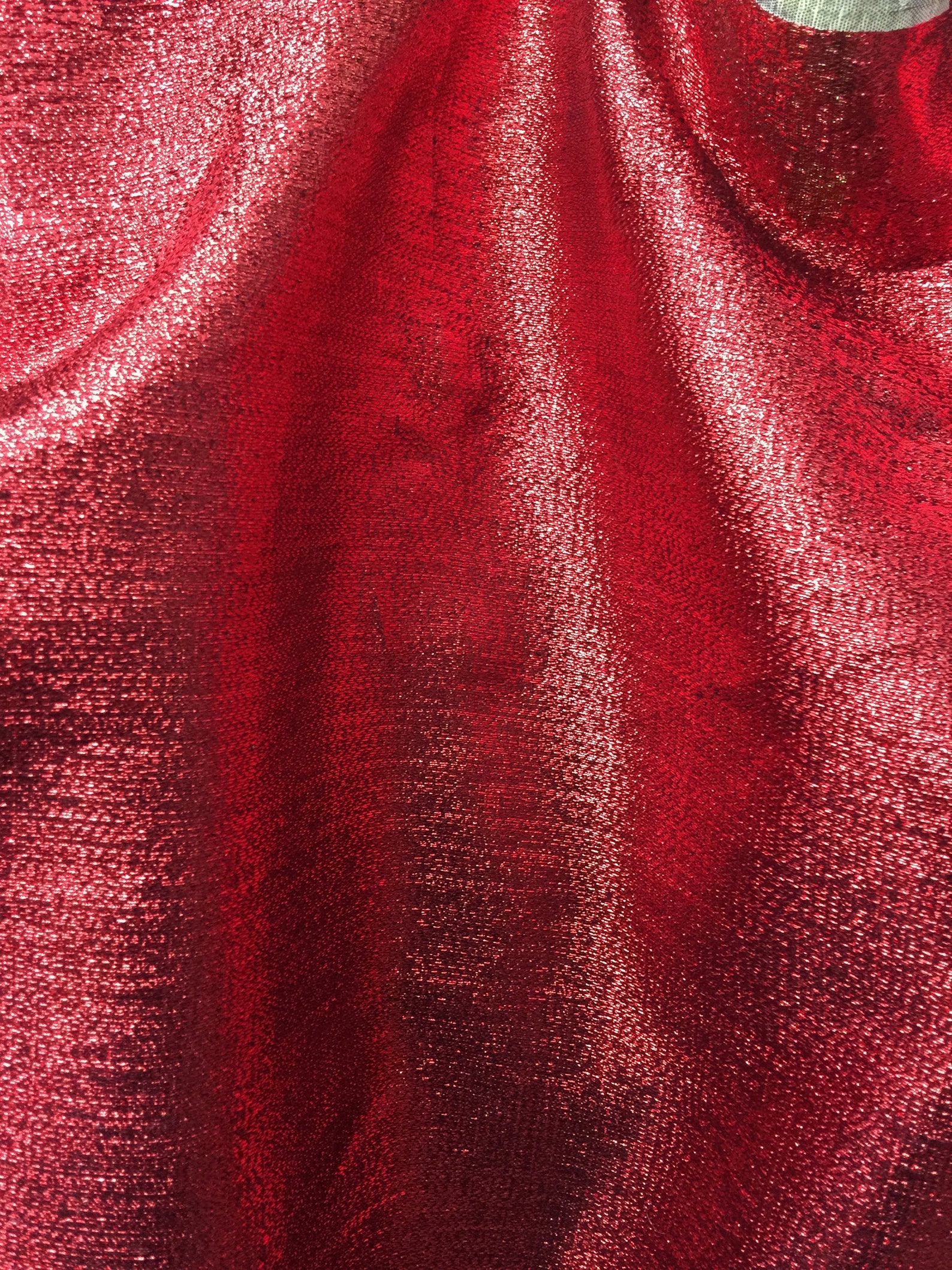 Kenzie RED Light Weight Lamé Fabric by the Yard 10059 - Etsy