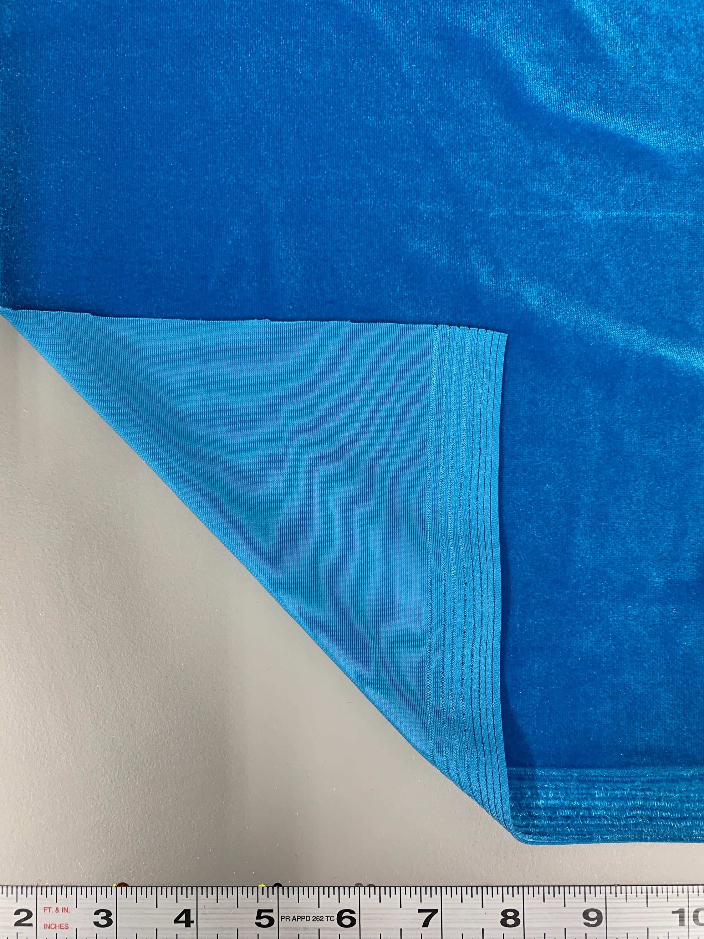 Princess TURQUOISE BLUE Polyester Spandex Stretch Velvet - Etsy