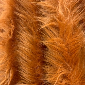 Sasha RUST Long Pile Soft Luxury Faux Fur Fabric Fursuit - Etsy
