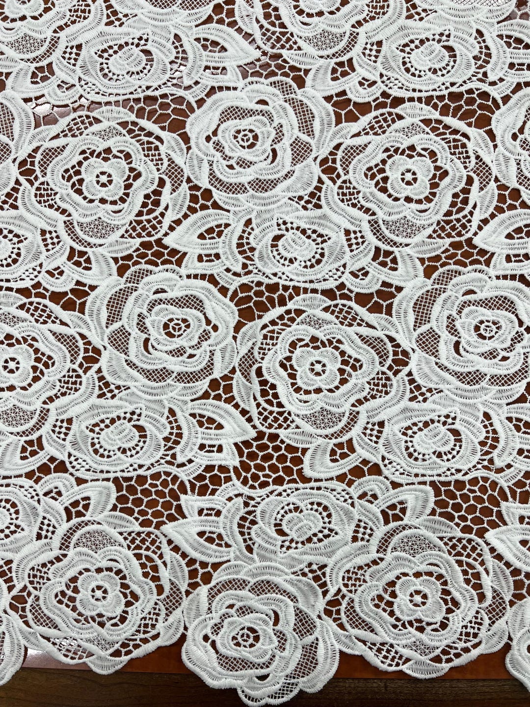 Aleah OFF WHITE Guipure Venice Medium Weight Lace Fabric by the Yard - 10147 - Etsy