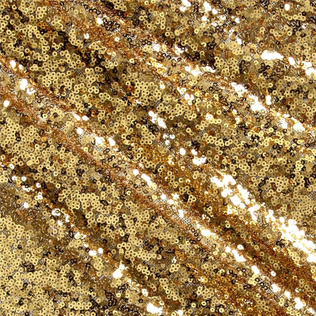 Leila GOLD Sequins on Mesh Fabric by the Yard - 10050 - Etsy