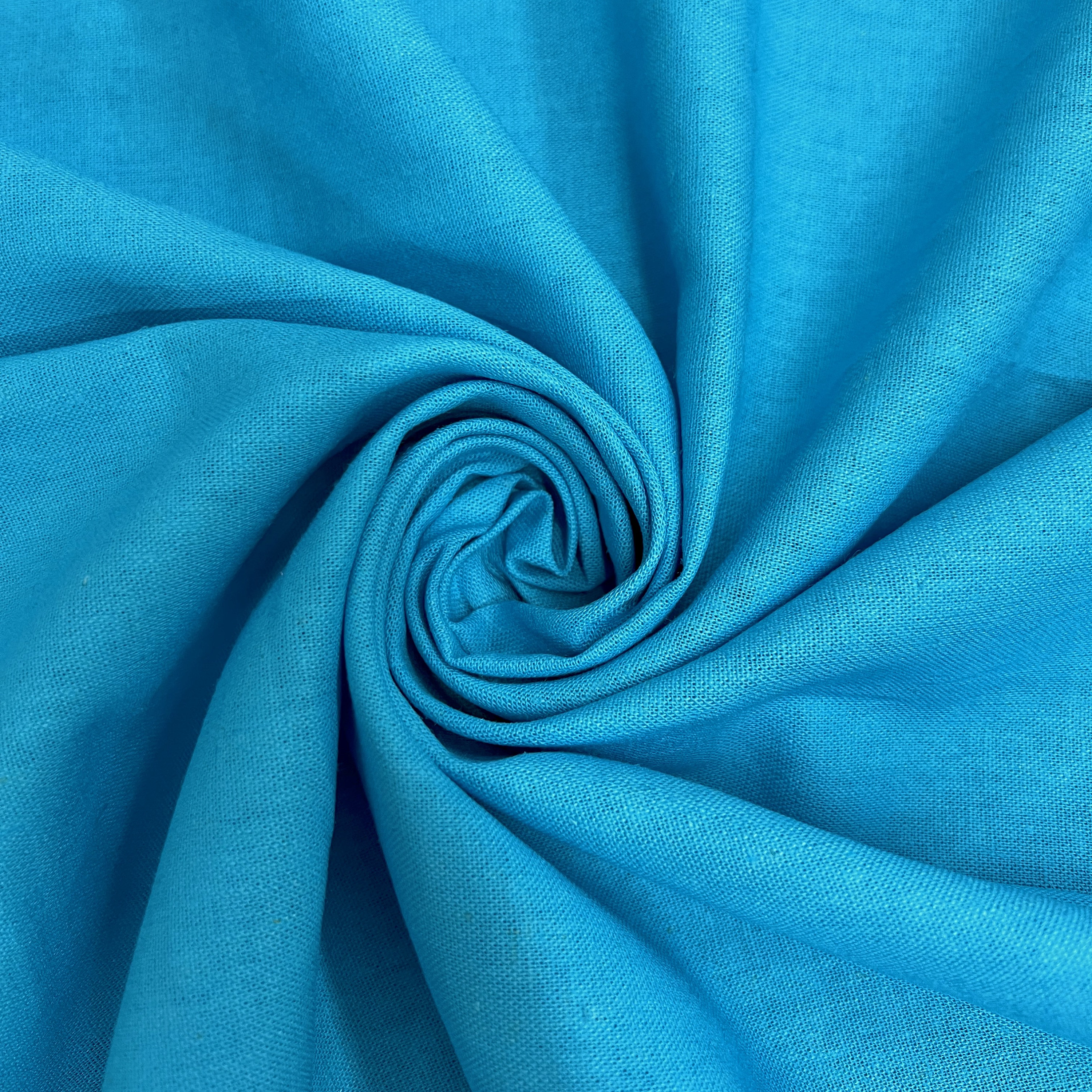 Karla TURQUOISE Soft Hand Feel Linen Rayon Fabric by the Yard for ...