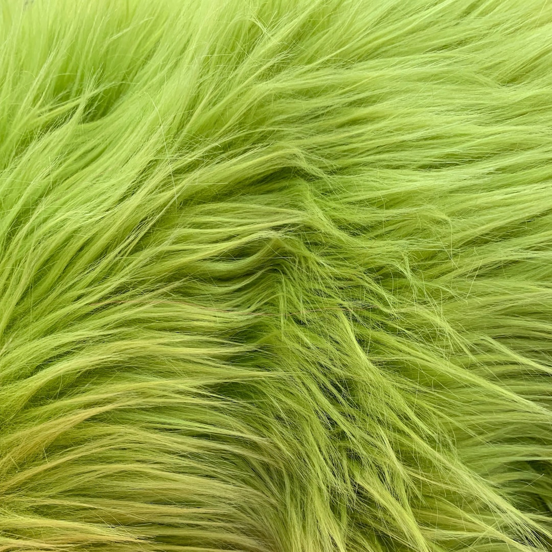 Eden OLIVE GREEN Shaggy Long Pile Soft Faux Fur Fabric for - Etsy