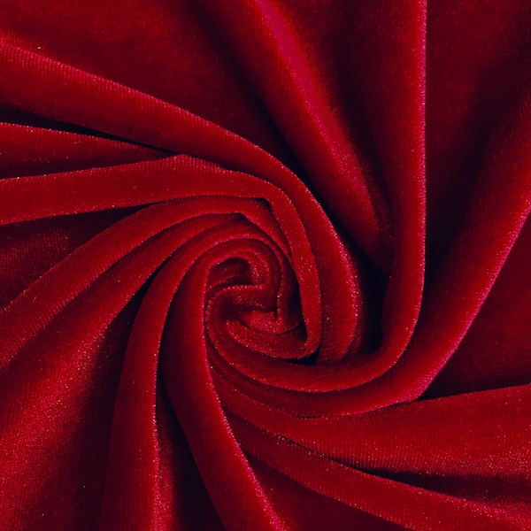 Red Velvet Fabric - Etsy