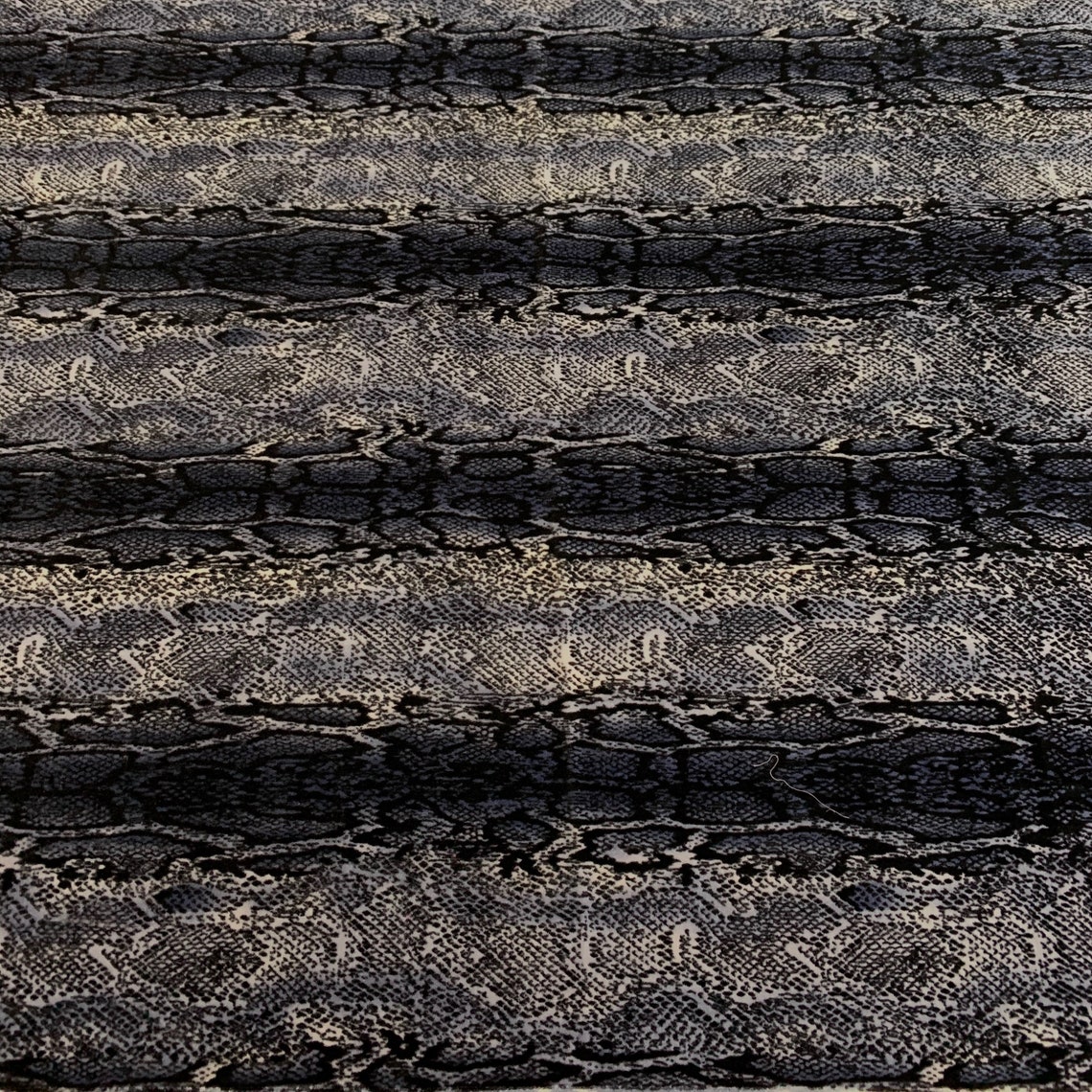 Colette GREY BLACK Snake Skin Pattern Polyester Stretch Velvet Fabric ...