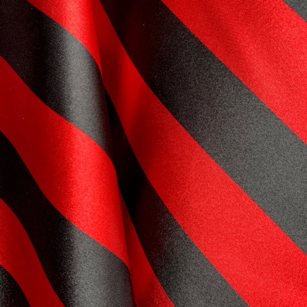 Red Striped Fabric - Etsy