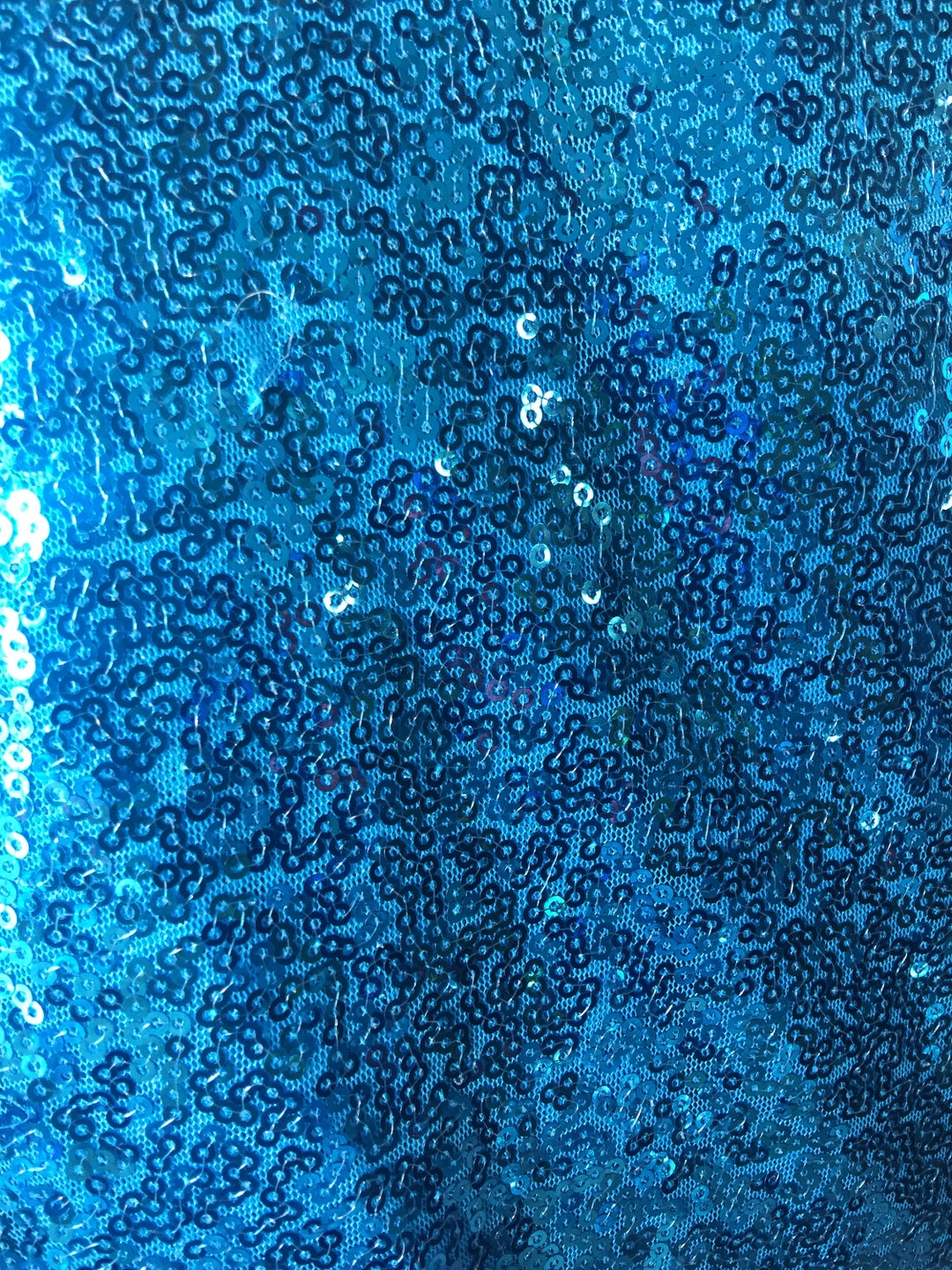 Leila TURQUOISE Sequins on Mesh Fabric by the Yard - 10050 - Etsy