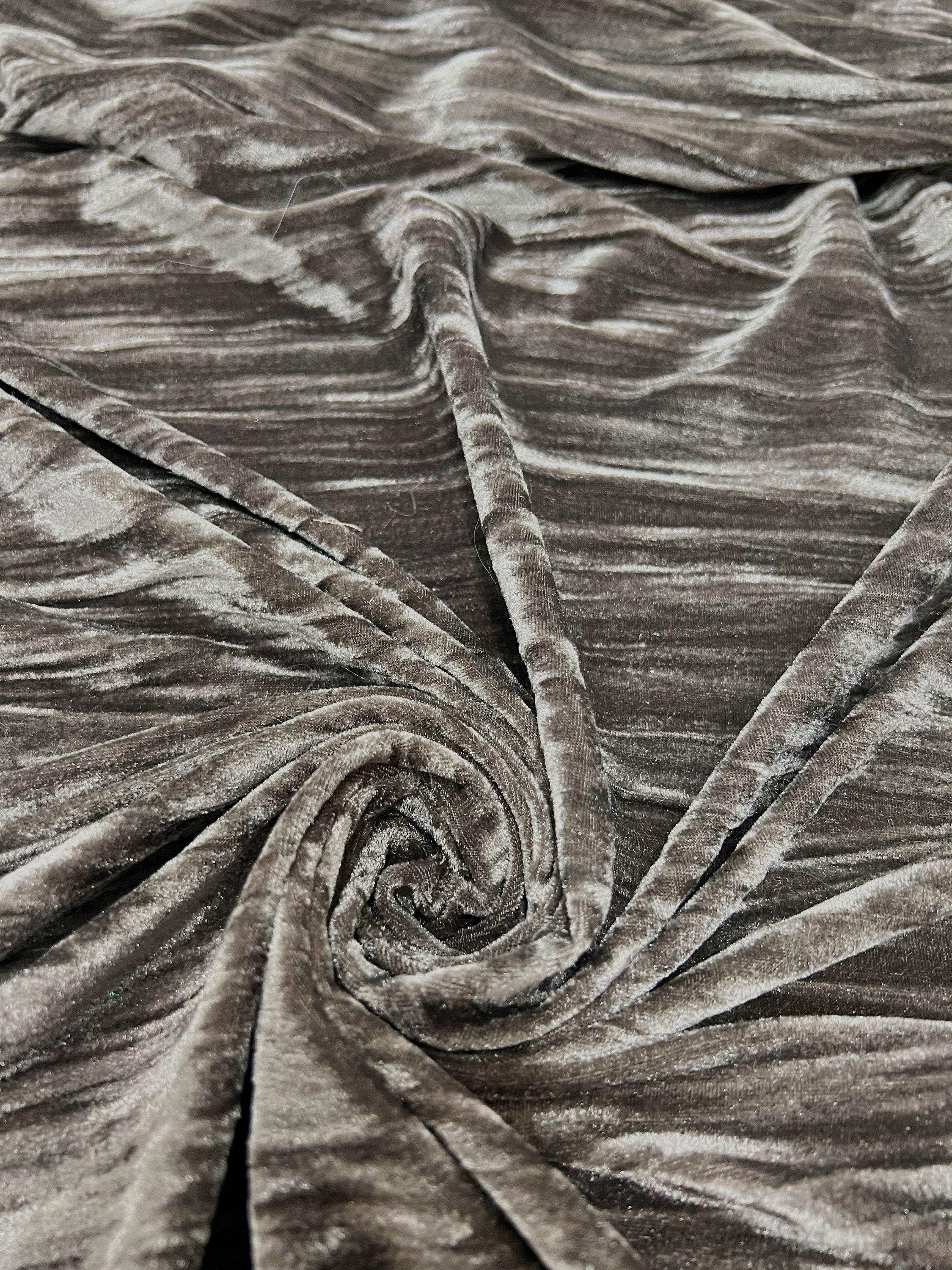 Materials 10175 Clothes Pauline BLACK Wrinkled Polyester Crushed ...