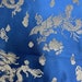 Arisa BLUE Gold Dragon Brocade Chinese Satin Fabric for Cheongsam/qipao ...