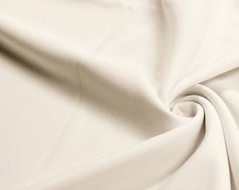 Ivory Polyester Fabric Ivory Fabric Yardage Fabric by the - Etsy