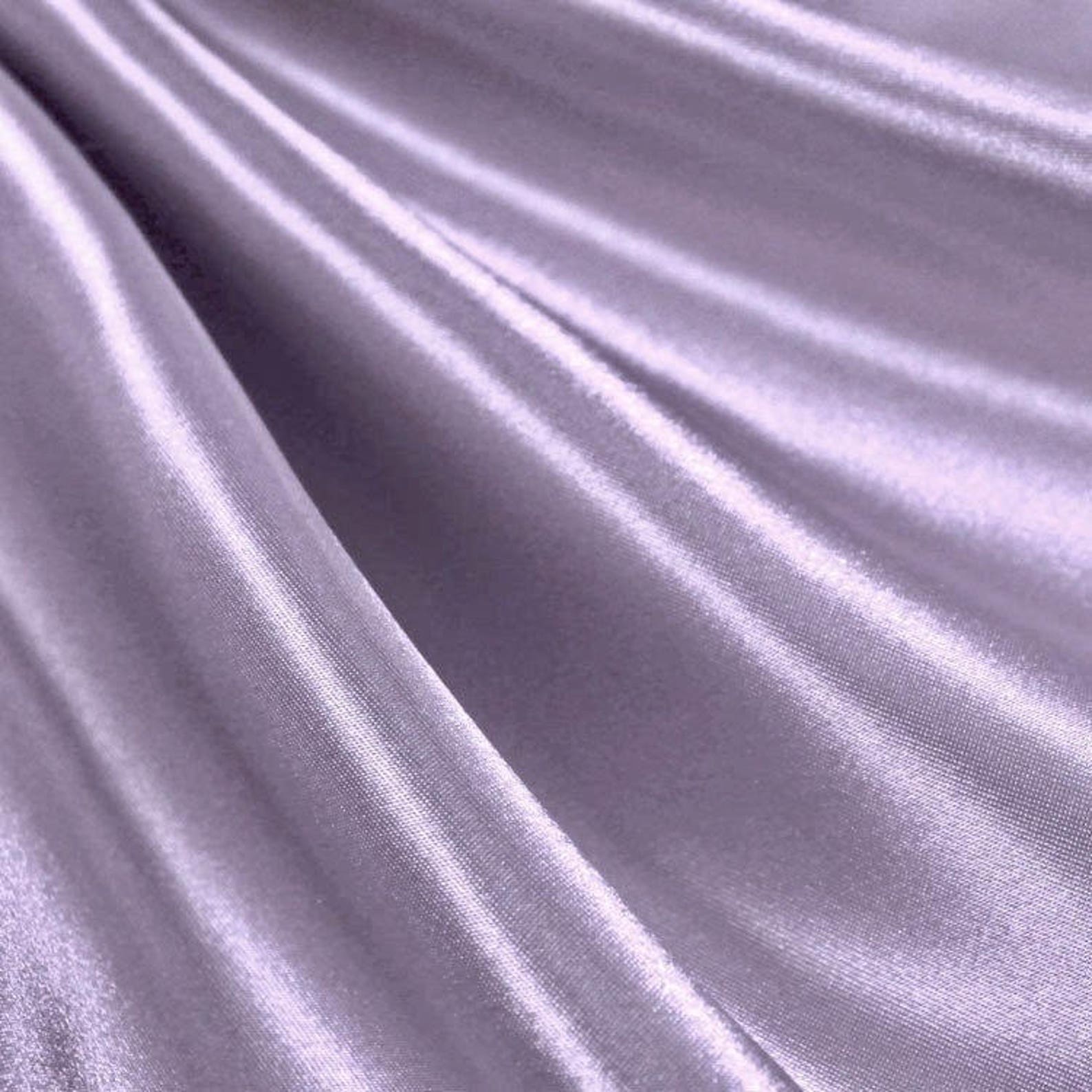 Eliza LIGHT LAVENDER Shiny Heavy Bridal Wedding Satin Fabric by the ...