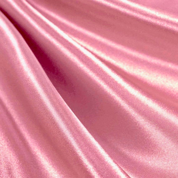 Eliza PINK Shiny Heavy Bridal Wedding Satin Fabric by the Yard - Etsy