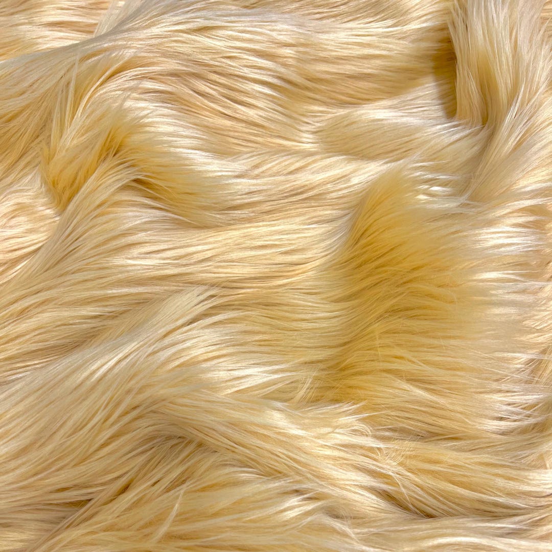 Eden LIGHT CAMEL Shaggy Long Pile Soft Faux Fur Fabric for Fursuit ...