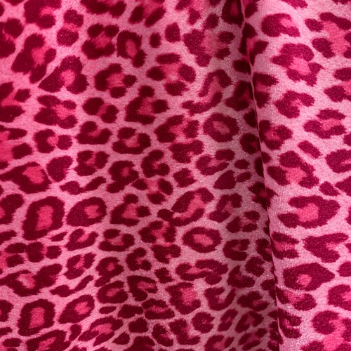 Princess NEON PINK Polyester Spandex Stretch Velvet Fabric for - Etsy