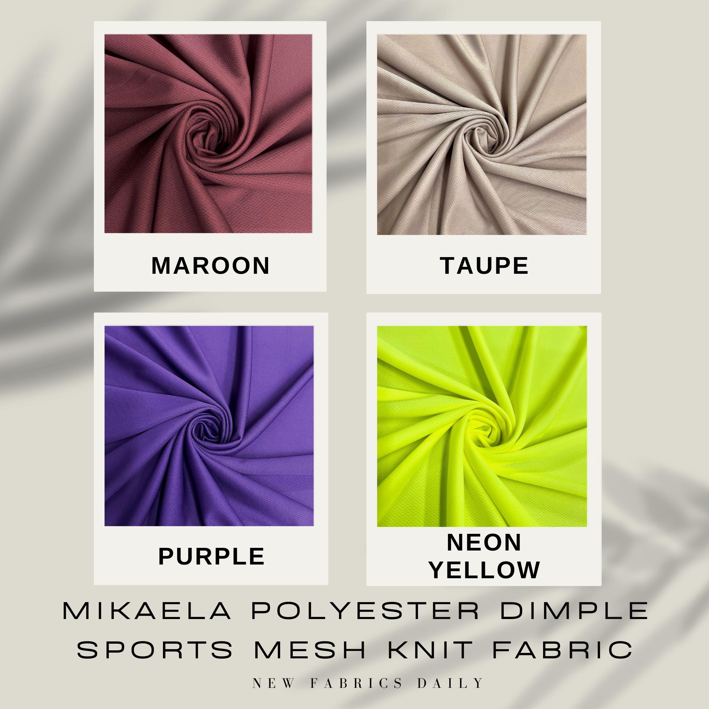 Mikaela Polyester Dimple Sports Mesh Knit Fabric by the Yard - Etsy