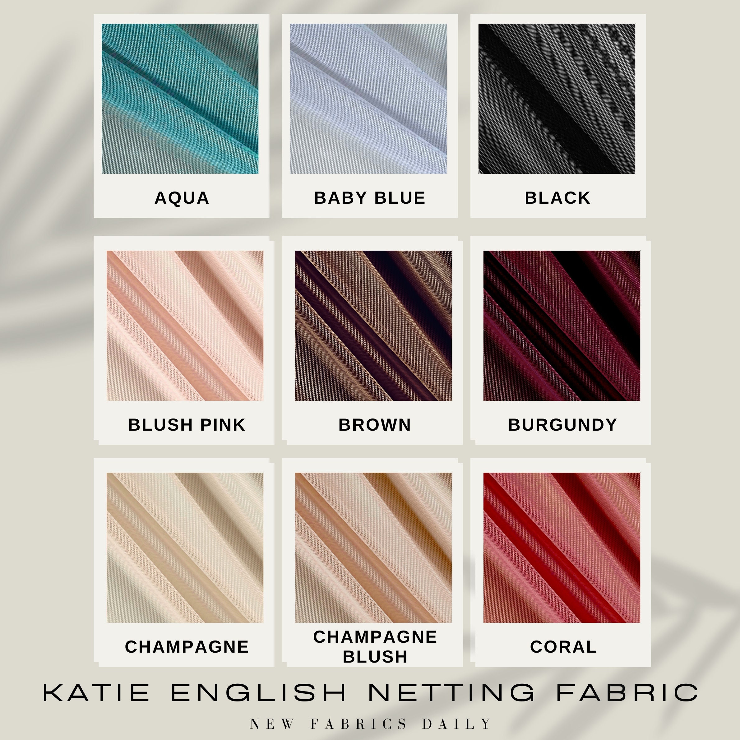 Katie English Netting Fabric by the Yard - Etsy