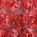 Maci CORAL 3D Floral Polyester Satin Rosette on Mesh Fabric by the Yard ...
