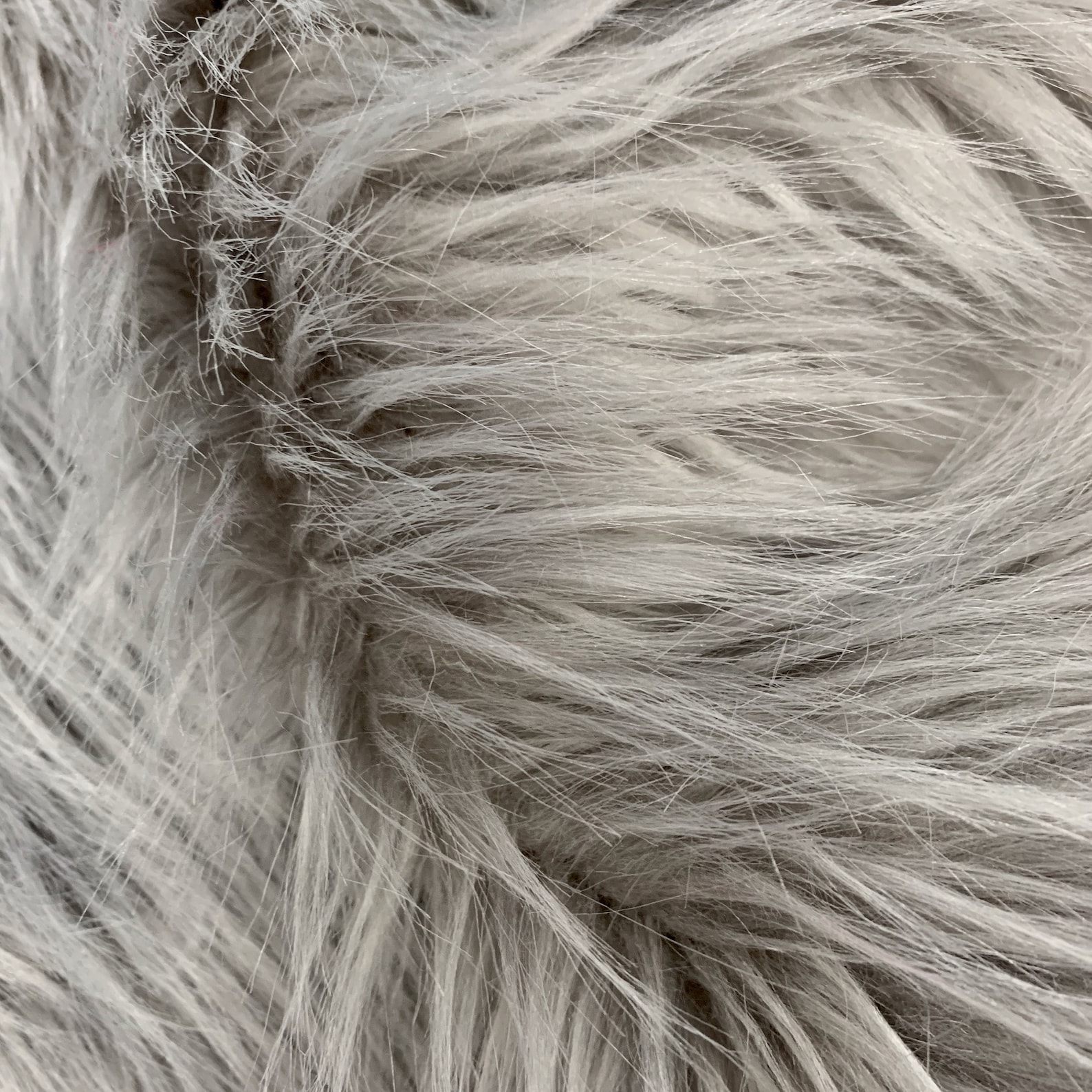 Eden LIGHT GREY Shaggy Long Pile Soft Faux Fur Fabric for - Etsy