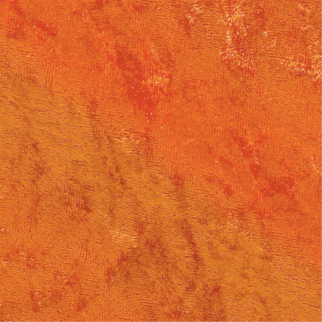 Mya ORANGE Non-wrinkle Mechanical Stretch Polyester Panne Velvet Fabric ...