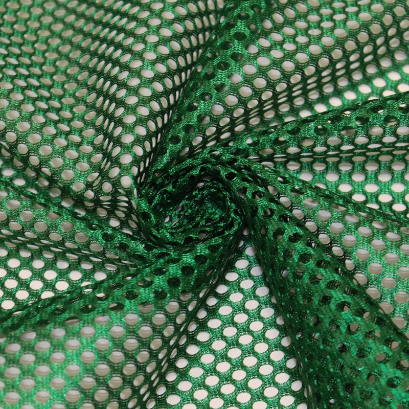 Mallory HUNTER GREEN Polyester King Mesh Knit Fabric by the - Etsy