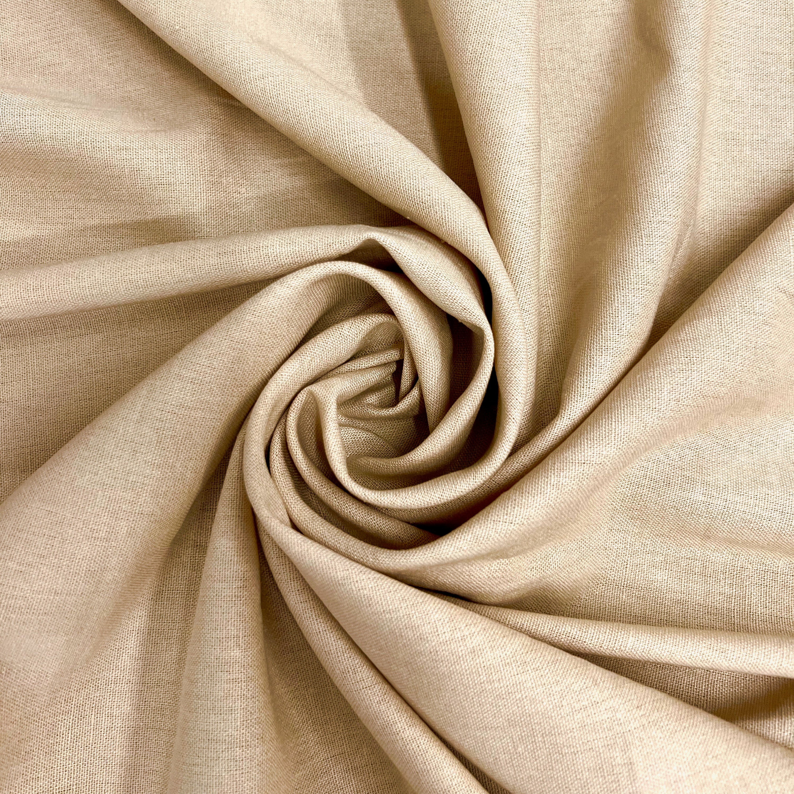 Karla OATMEAL Soft Hand Feel Linen Rayon Fabric by the Yard for Clothes ...