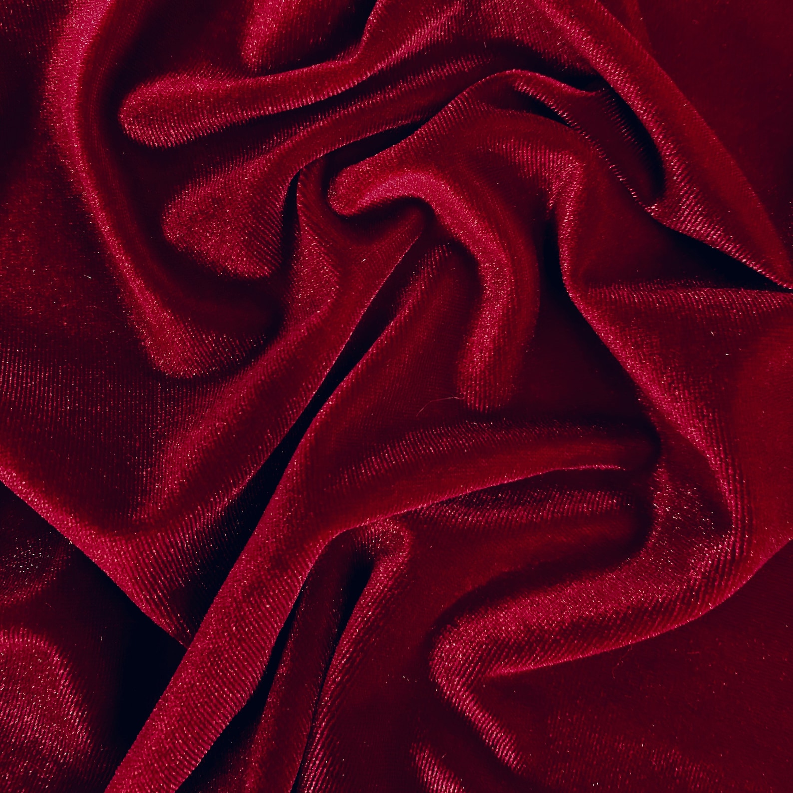 Princess CRANBERRY Polyester Spandex Stretch Velvet Fabric by the Yard ...