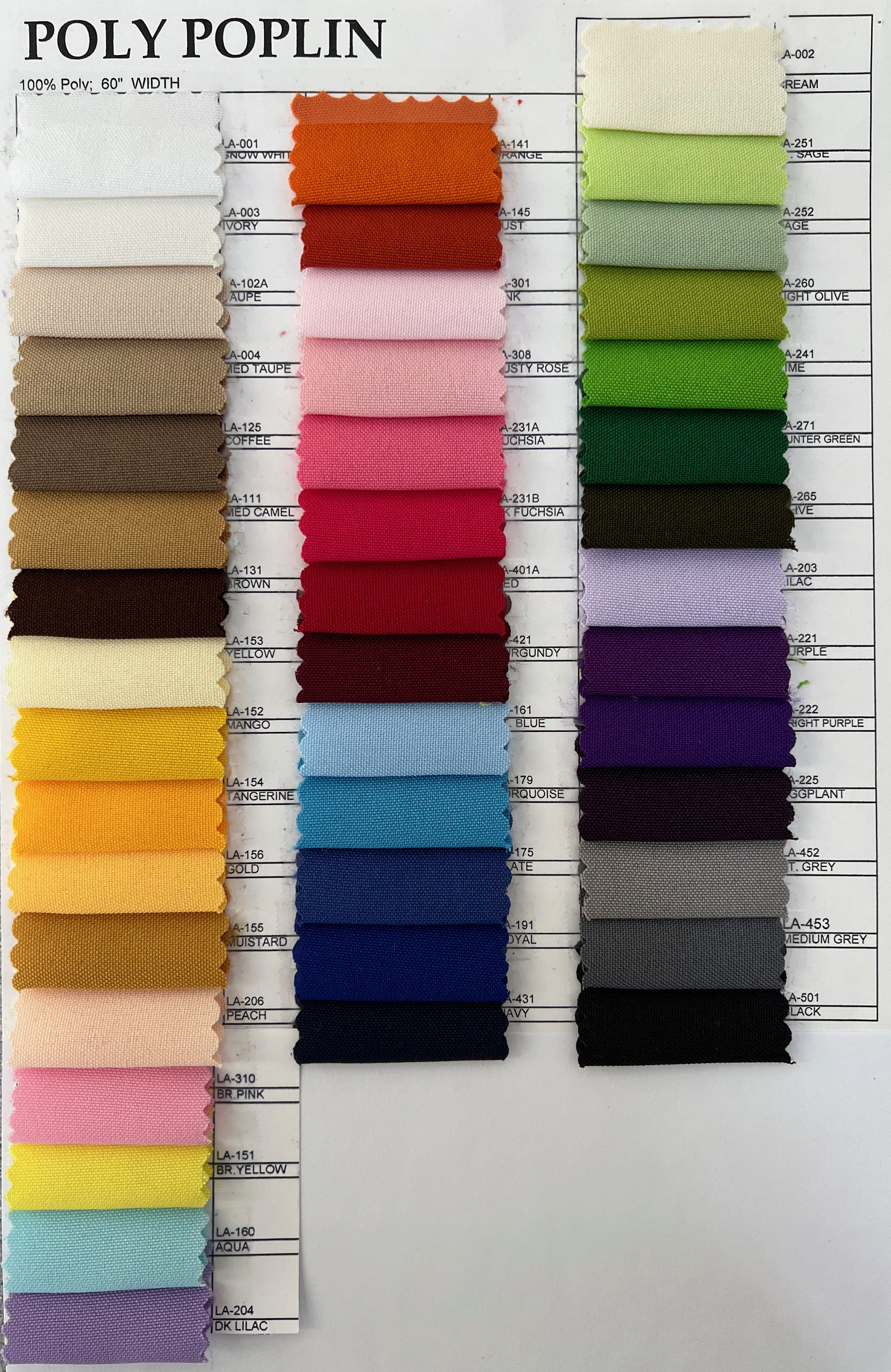 Ainsley Polyester Poplin Fabric by the Yard - 10091 - Etsy