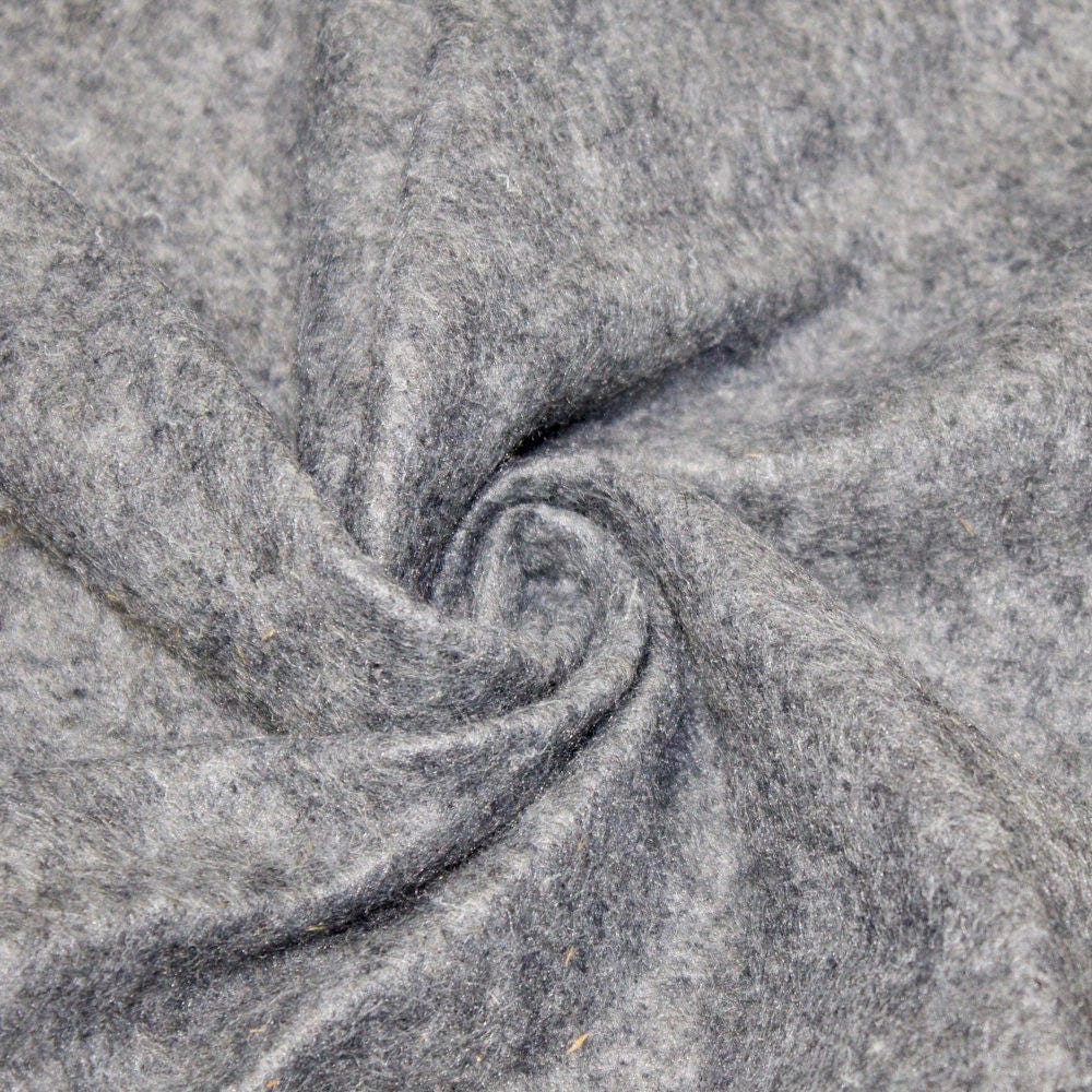 Abby HEATHER GREY 72 Acrylic Felt Fabric by the Yard - Etsy
