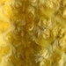 Ruth YELLOW Cuddle Minky Rosette Soft Faux Fur Fabric by the Yard ...