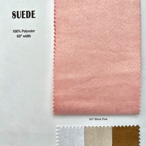 Giana Faux Suede Polyester Microsuede Fabric by the Yard 10223 - Etsy