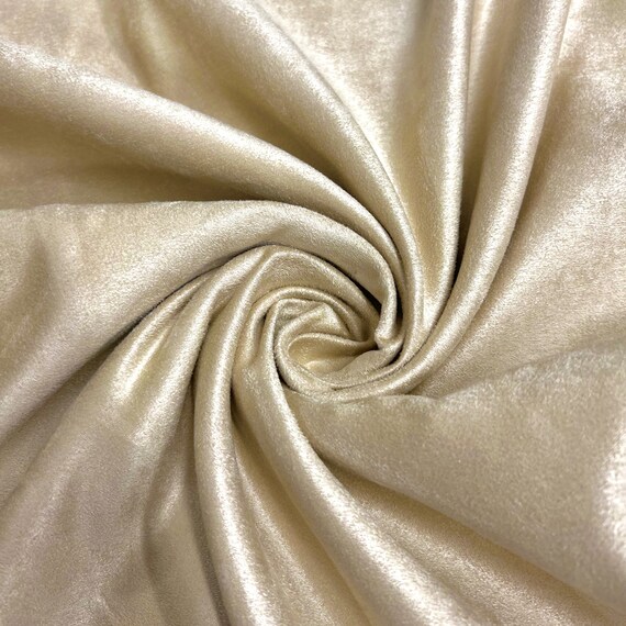 Giana LIGHT CHAMPAGNE Faux Suede Polyester Microsuede Fabric by the Yard 10223