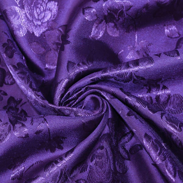 Purple Floral Fabric - Etsy