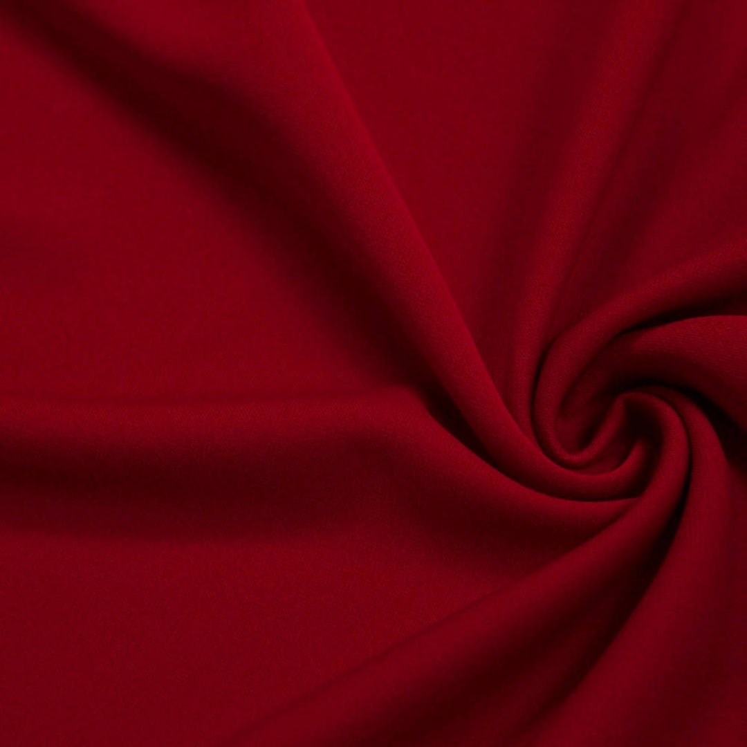 Evie RED Polyester Scuba Double Knit Fabric by the Yard 10021 - Etsy