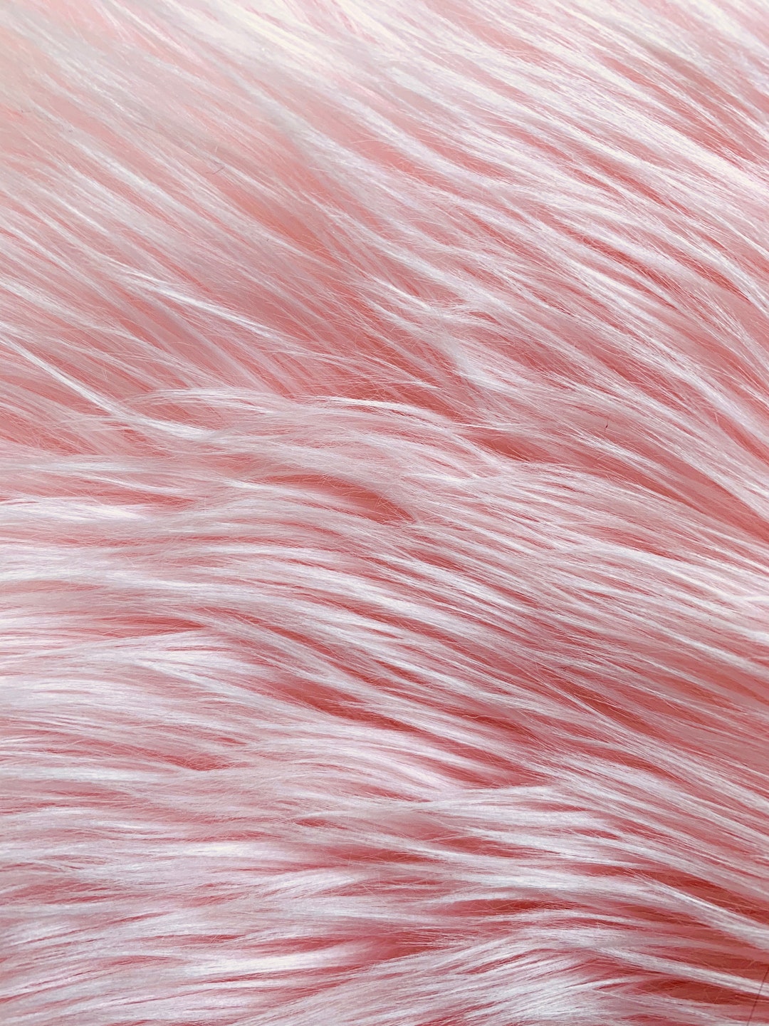 Sasha BABY PINK 2 Inch Long Pile Soft Luxury Faux Fur Fabric Fursuit ...