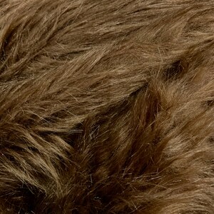 Sasha BROWN 2 Inch Long Pile Soft Luxury Faux Fur Fabric Fursuit ...