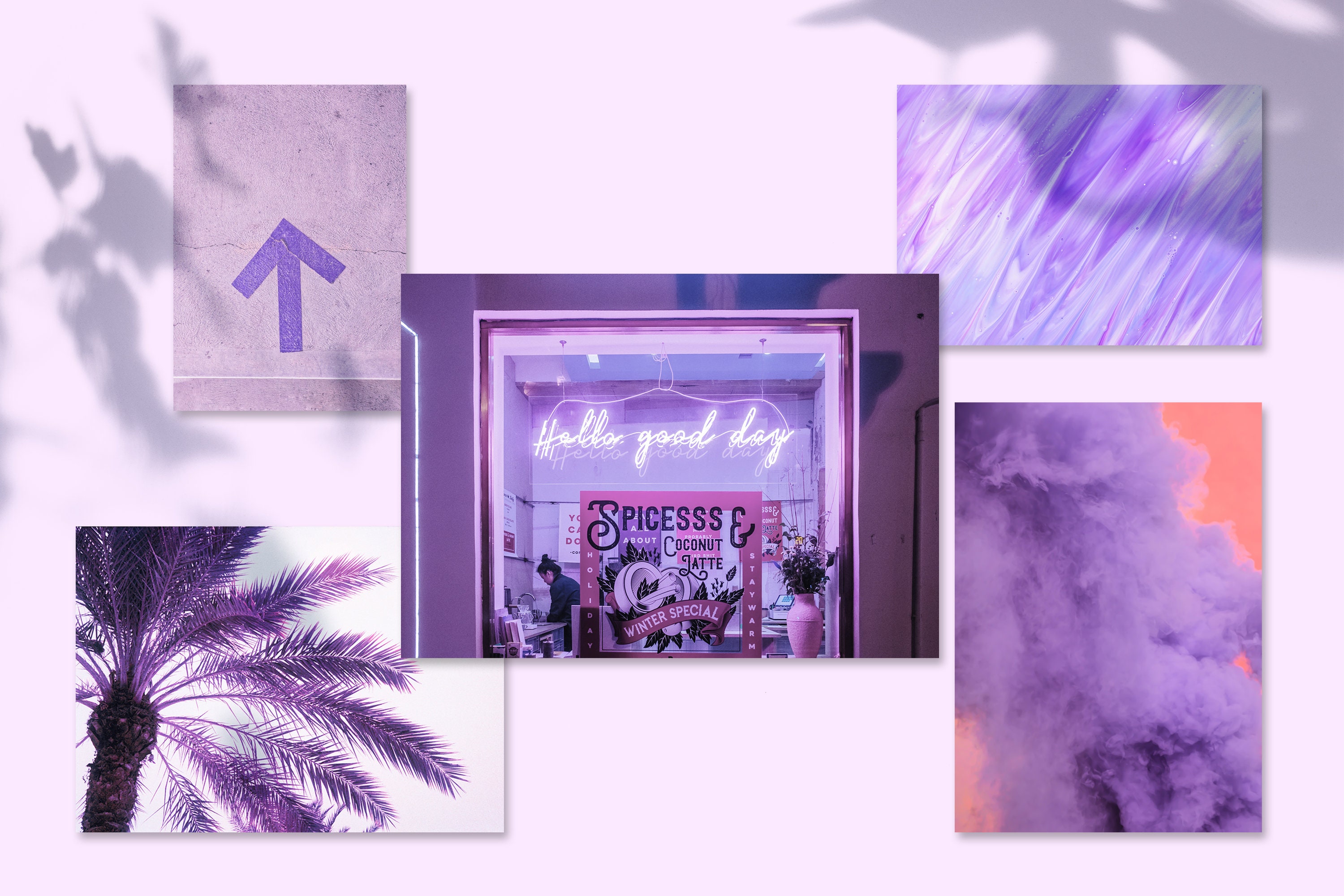Purple Aesthetic Posters Set | Purple Posters Printable Set | Purple ...