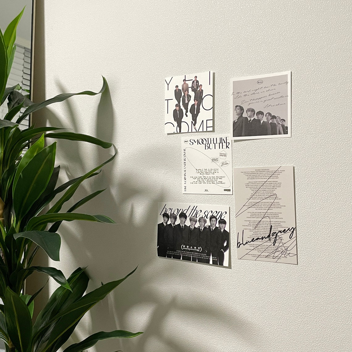 BTS Print Mini Poster Set Bts Postcards Set Bts Wall Decor - Etsy