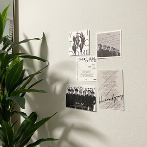 BTS Print Mini Poster Set, Bts Postcards Set, Bts Wall Decor, Bts ...