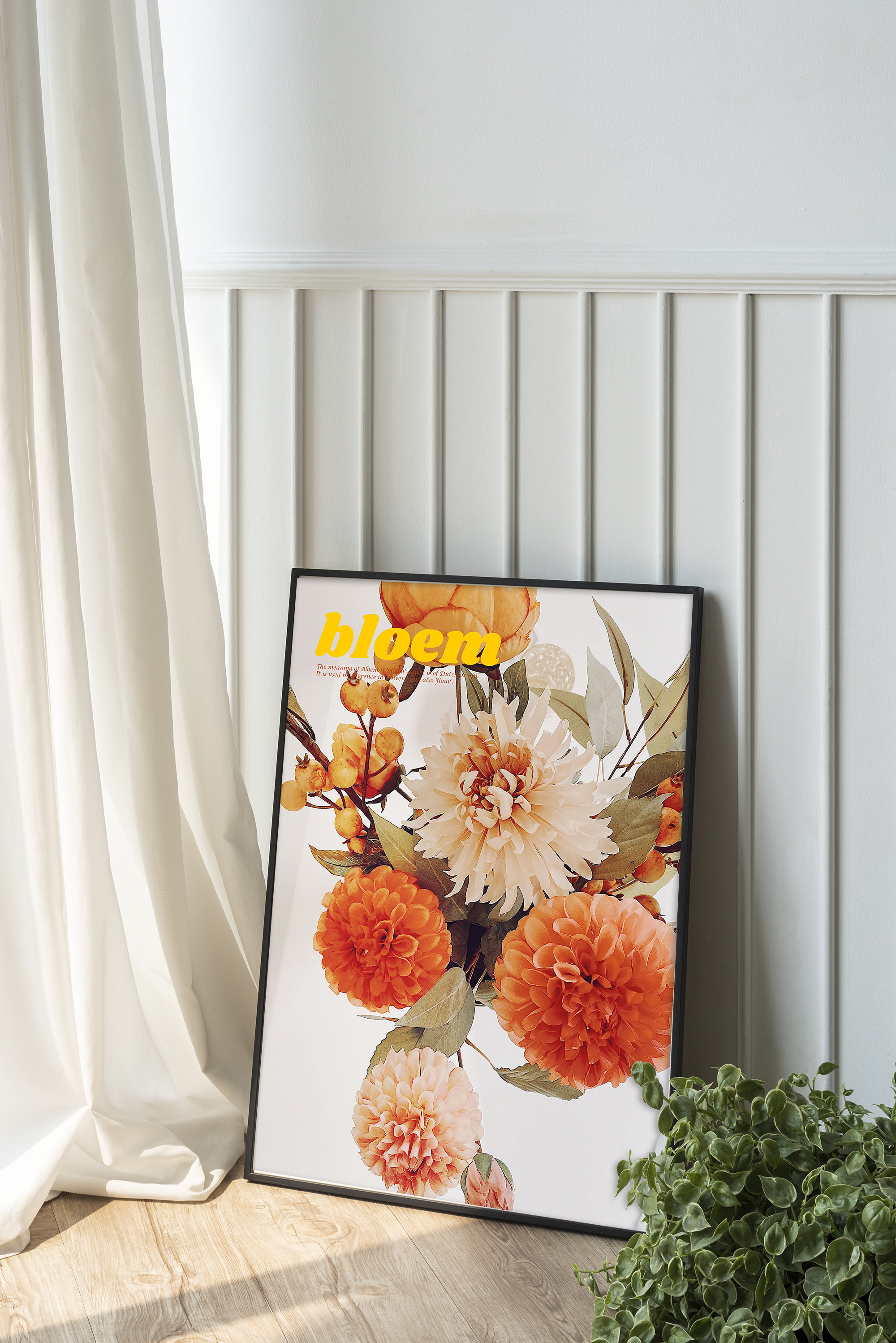Flower Poster Printable Flower Poster Print Floral Wall Art Print ...
