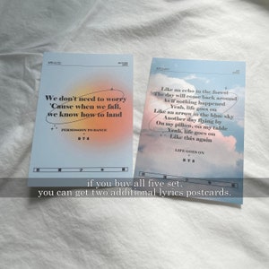 BTS Print Mini Poster Set Bts Postcards Set Bts Wall Decor - Etsy